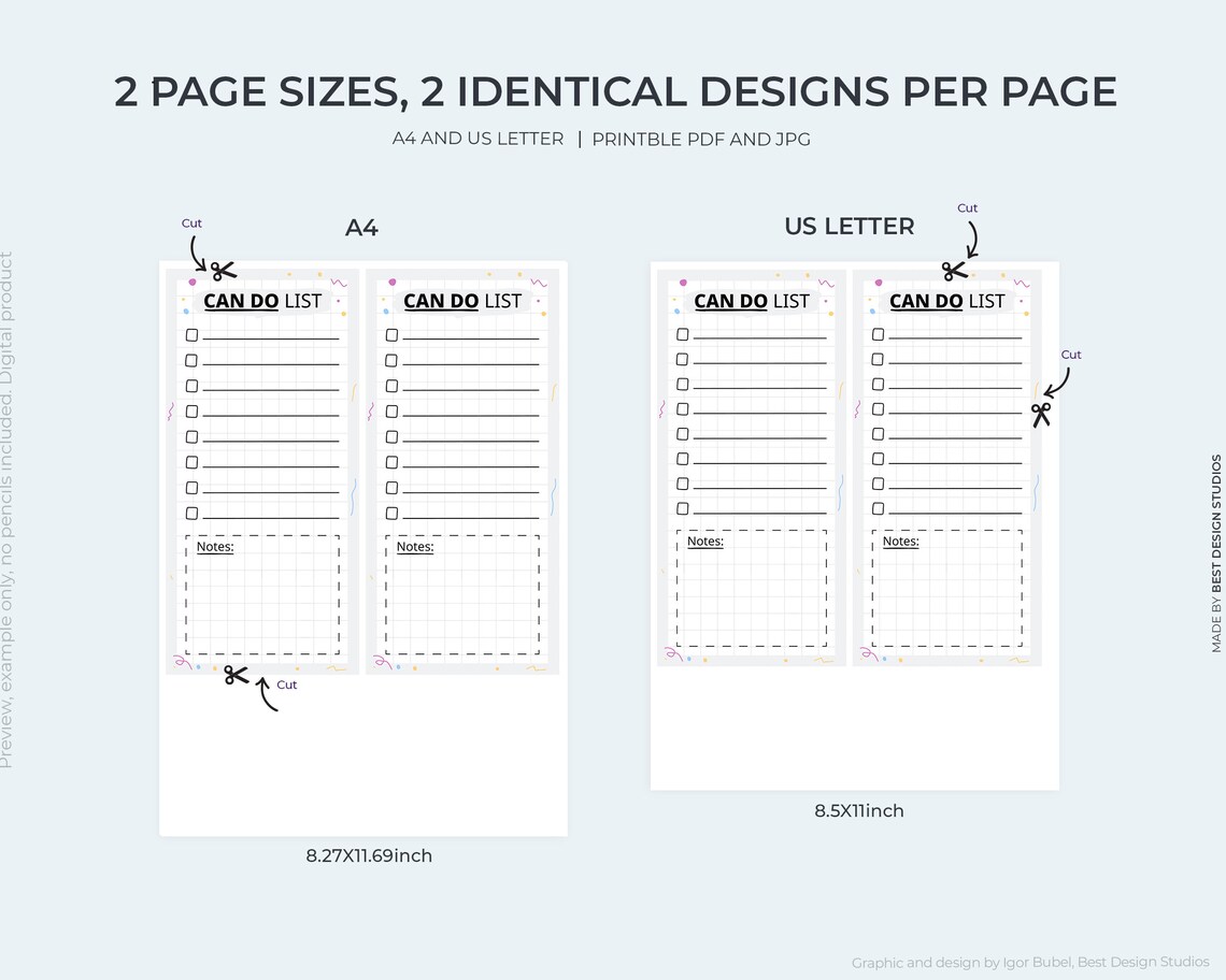 Checklist Blank Template Printable & Fillable Simple Tasks Checklist to ...