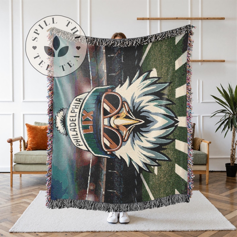 Philadelphia Eagles Blanket Woven - Etsy