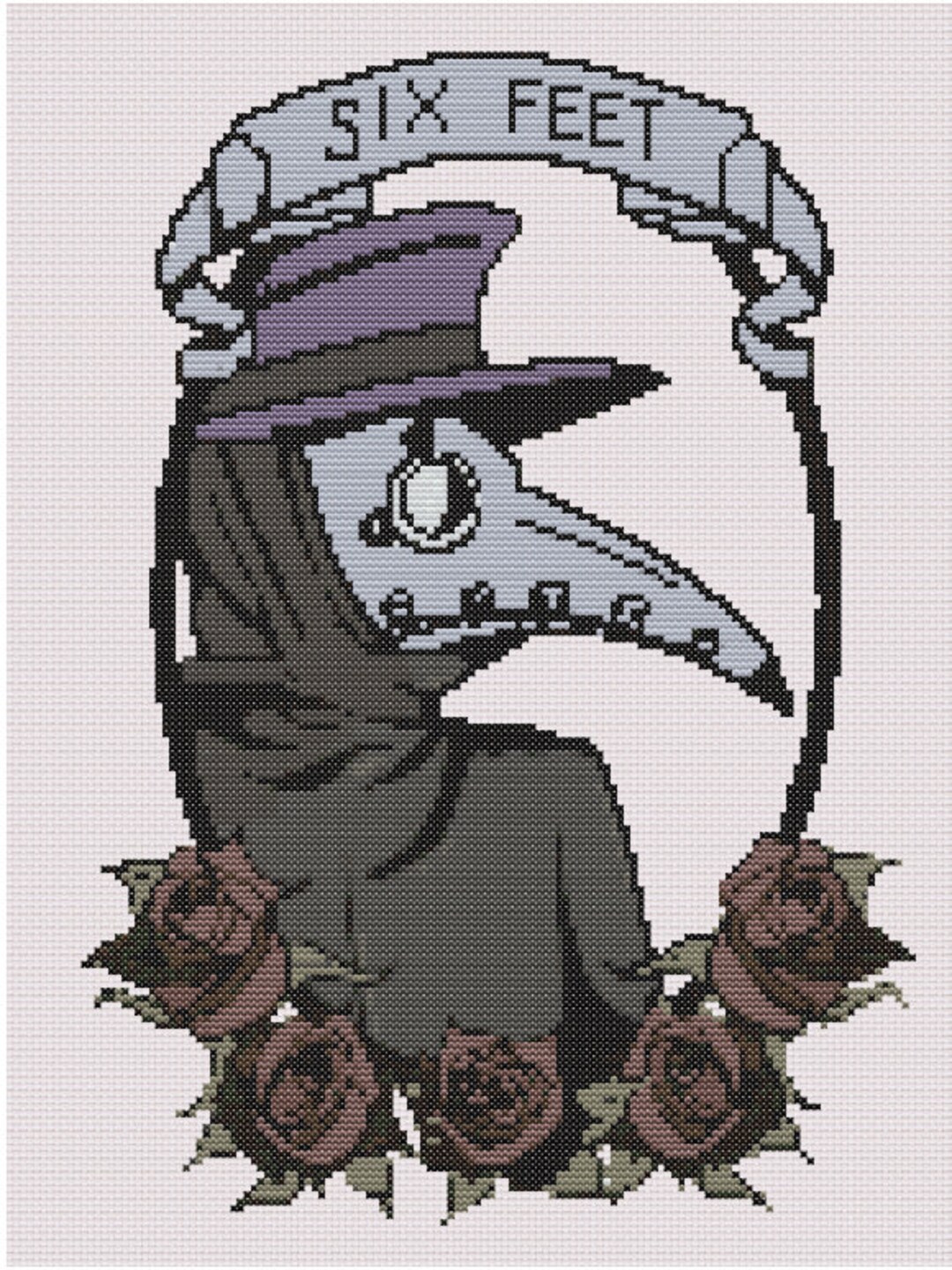 Plague Doctor Cross Stitch Pattern - Etsy