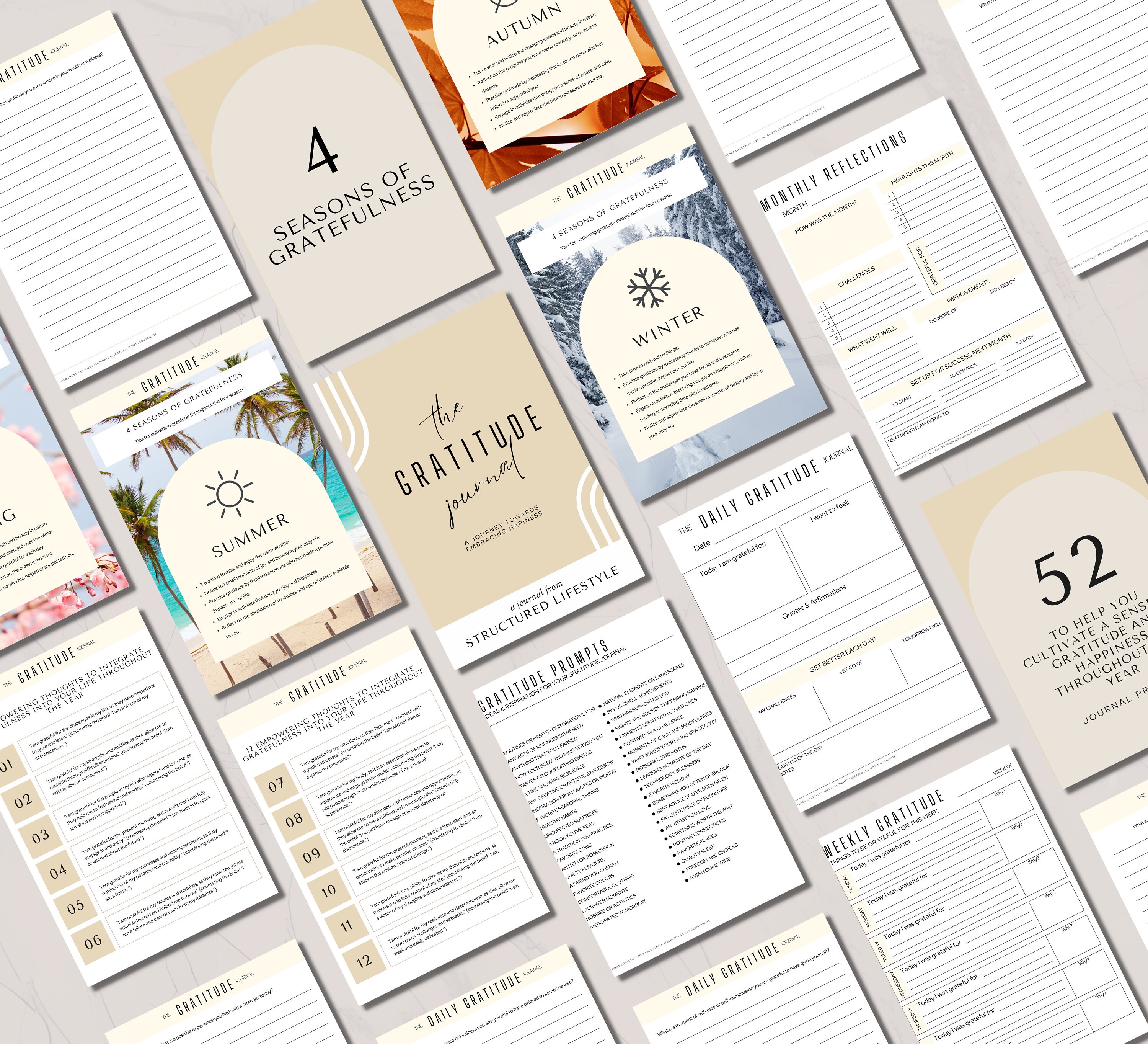 Gratitude Journal Printable Gratitude Journal Printable Journal Digital ...