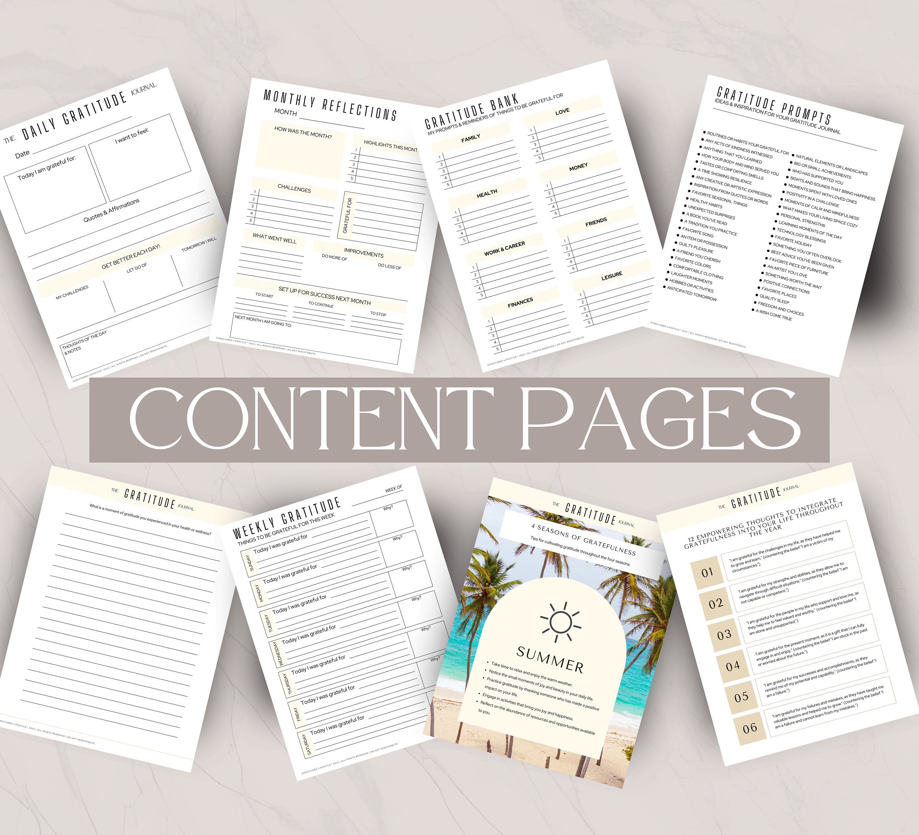 Gratitude Journal Printable Gratitude Journal Printable Journal Digital ...