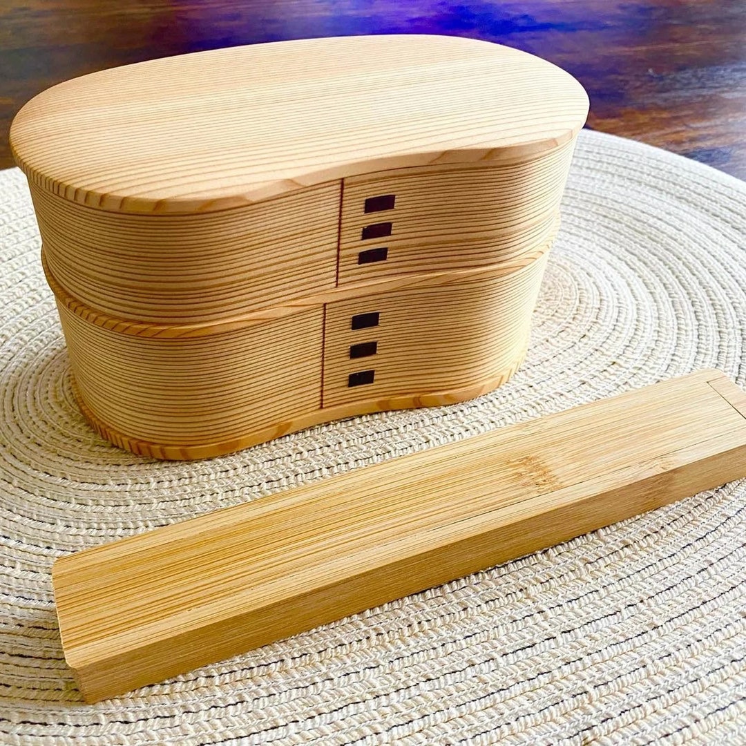 Japan Handmade Craft Bentwood Bento Lunch Box - Etsy