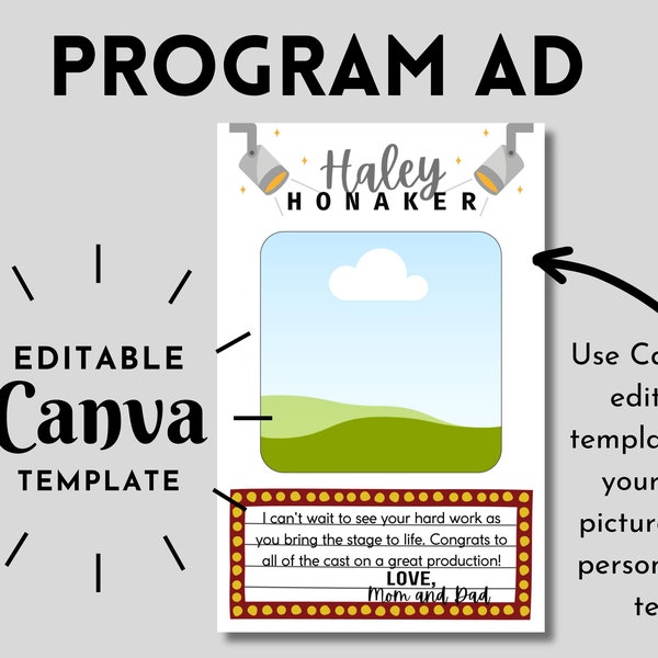 Playbill Canva Program Template - Etsy