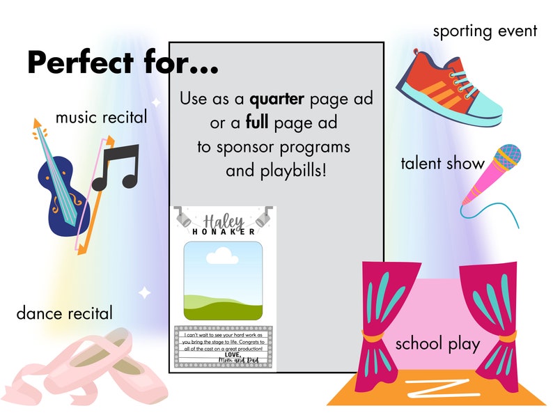 Editable Design for Program or Playbill - Editable Canva Template! - Etsy