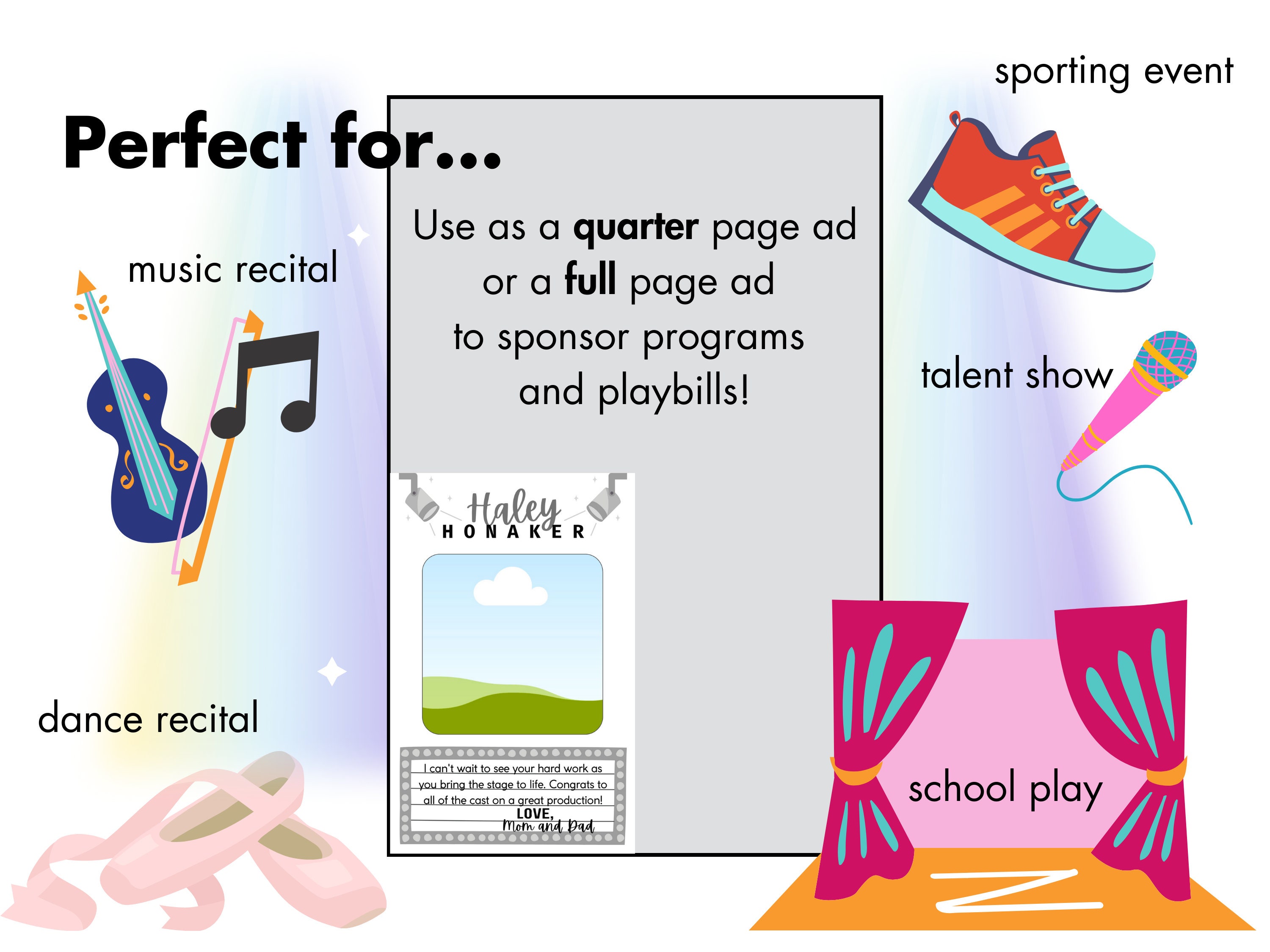 Editable Design for Program or Playbill - Editable Canva Template! - Etsy