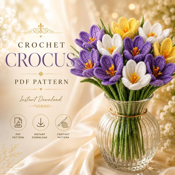 Crocus Bouquet - Etsy UK