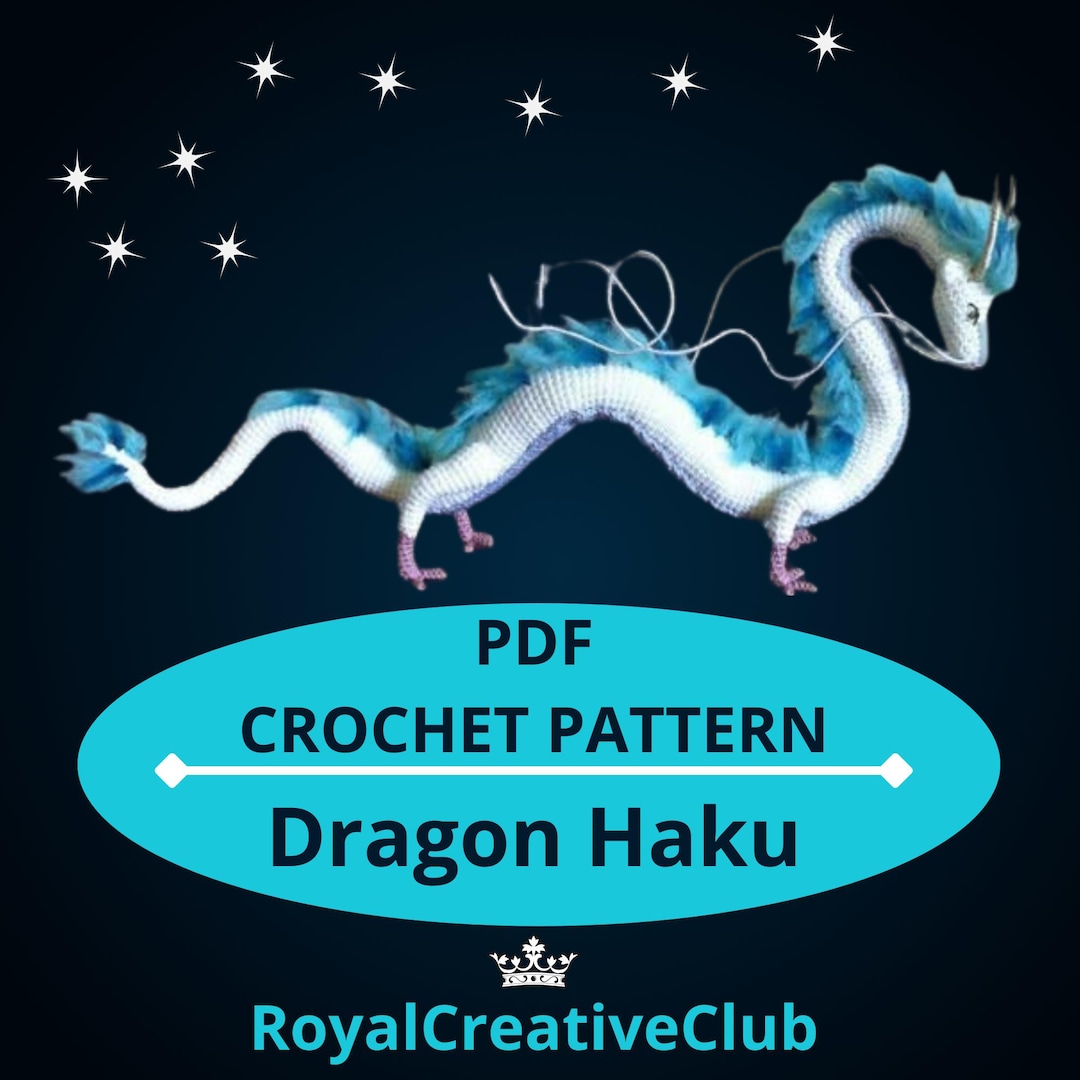 Crochet Dragon Amigurumi Pattern: Haku Dragon PDF (english Download) - Etsy
