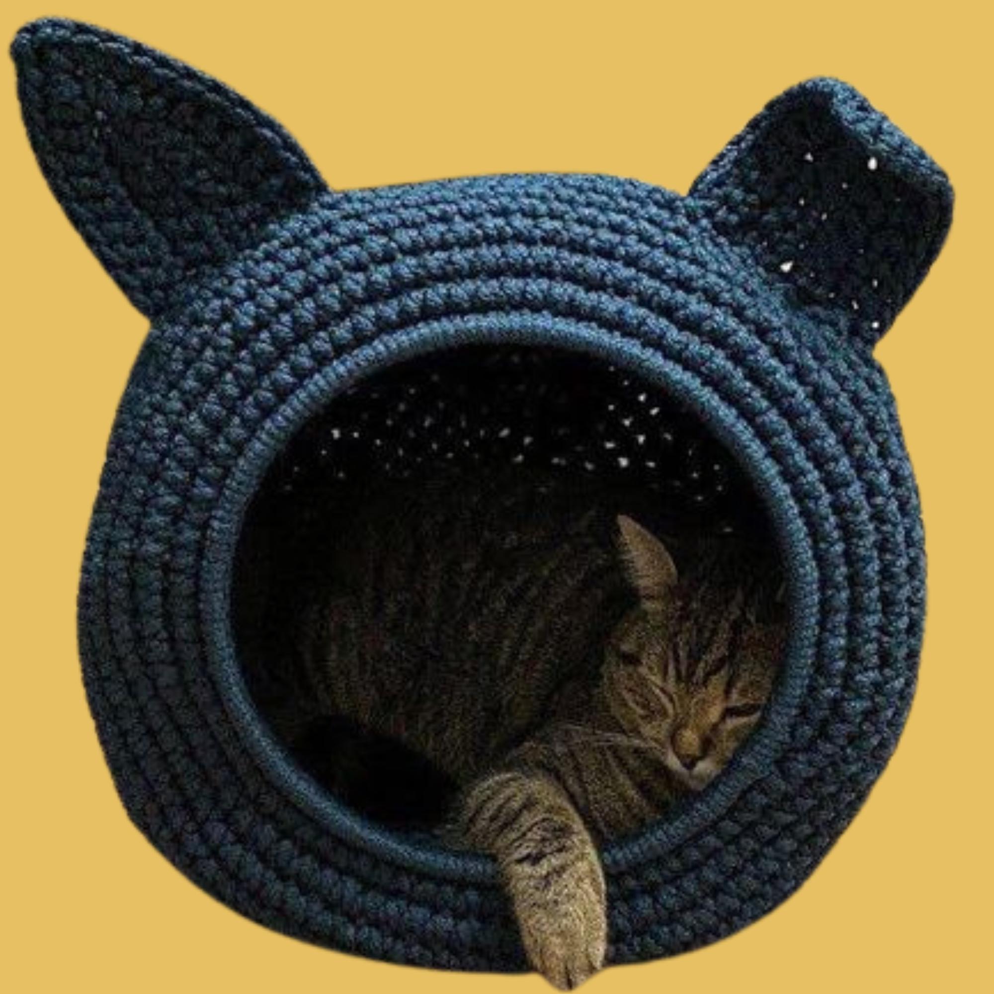 Crochet Cat House PDF Pattern: DIY Pet Bed, Cat Lover Gift - Etsy