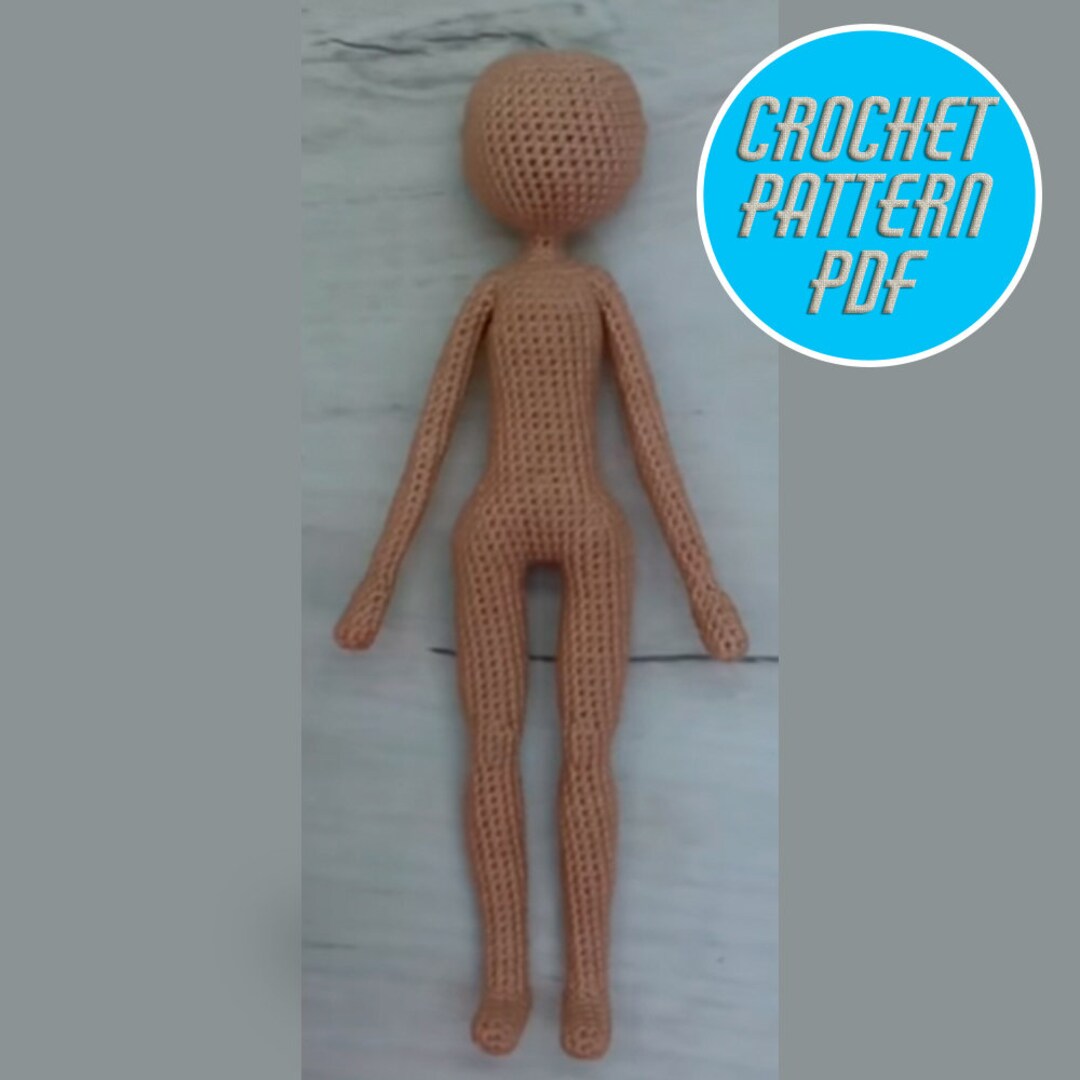 Amigurumi Doll Base Crochet Pattern PDF in English, Crochet Doll ...