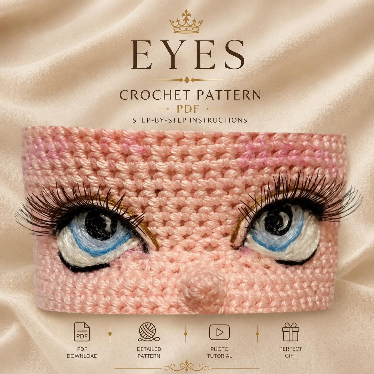 Crochet Eyes Pattern | Amigurumi Dolls, Toys, and Clothing (PDF Pattern ...