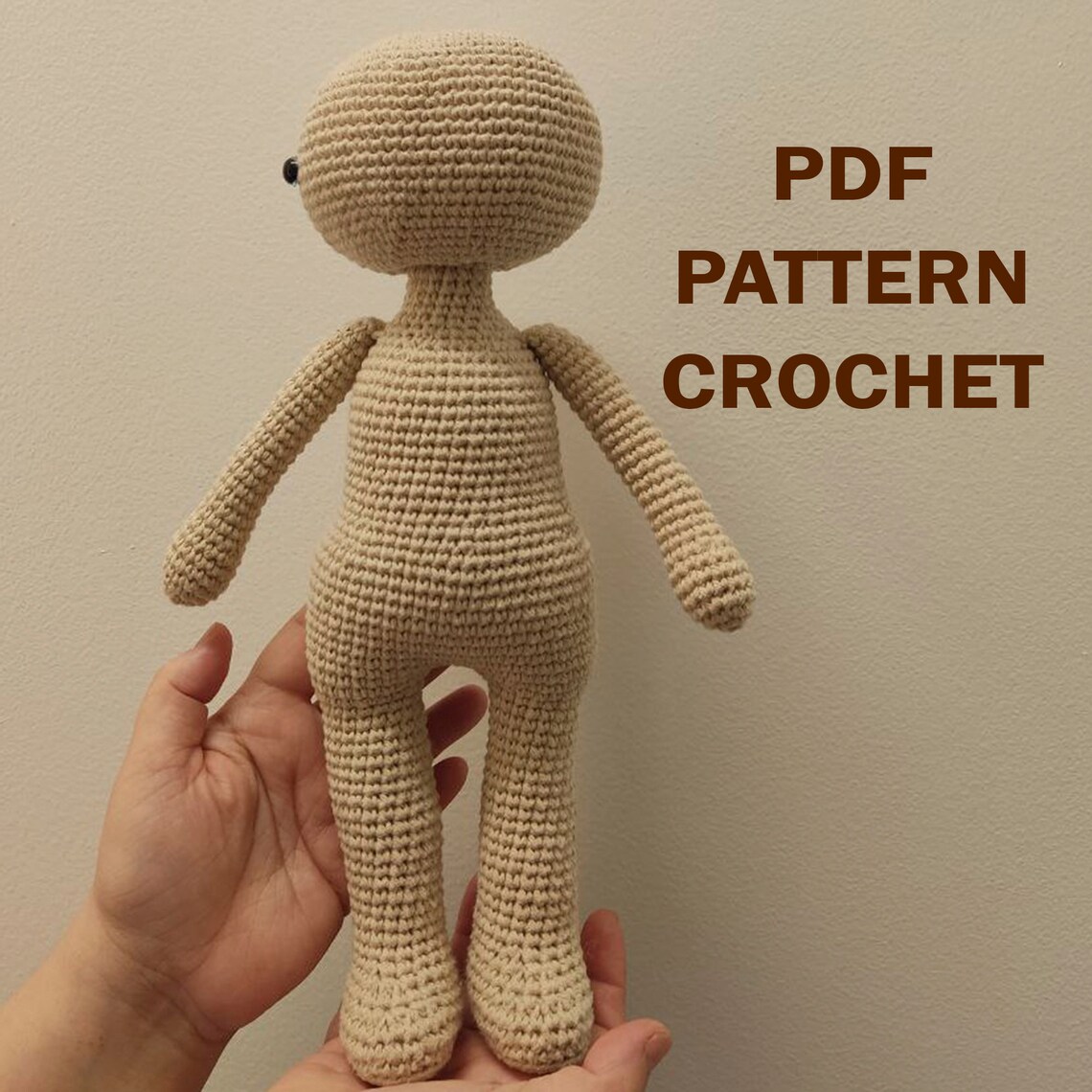 Amigurumi Doll Base Crochet Pattern: 14-inch Customizable Doll (PDF) - Etsy