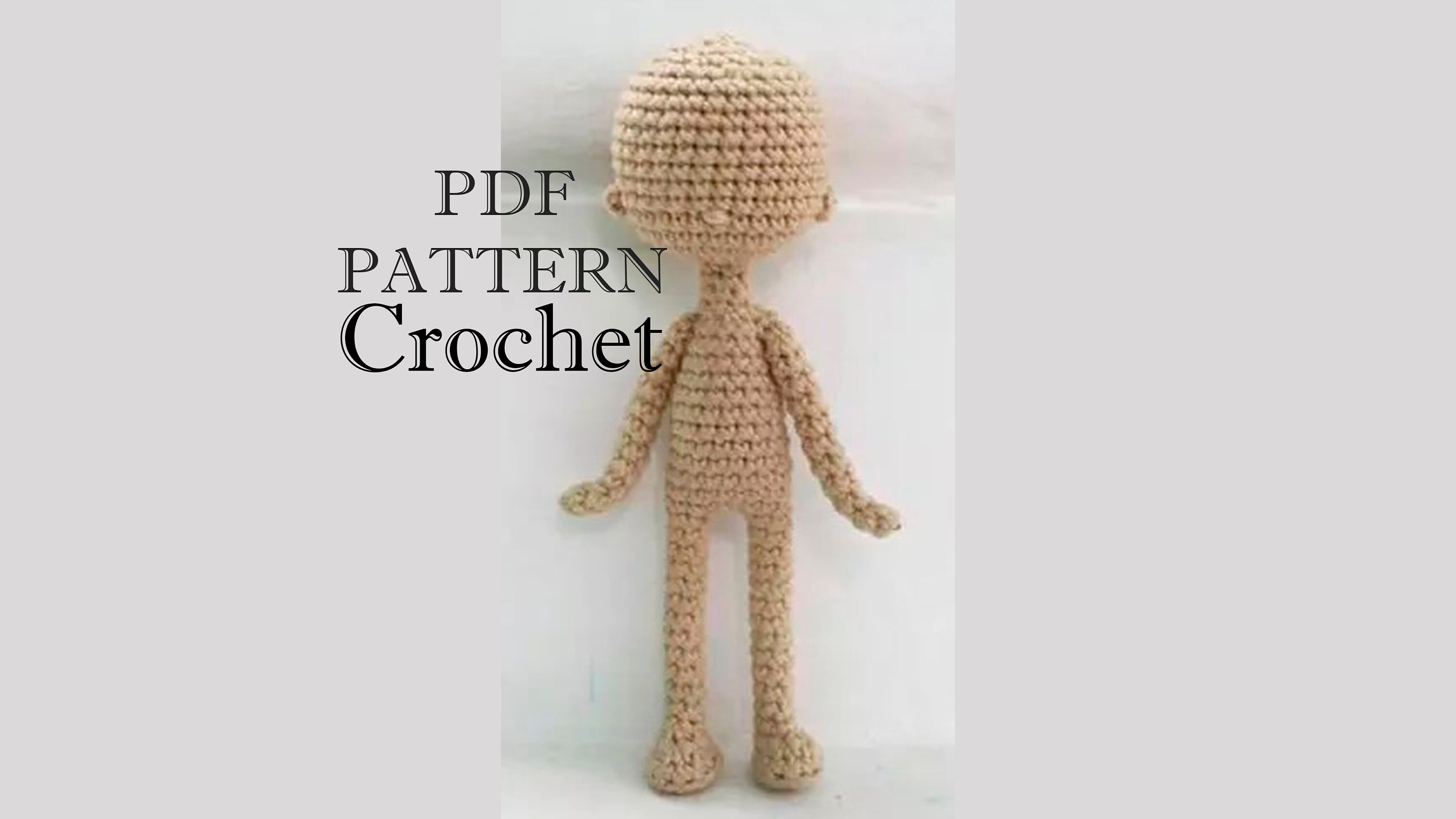 Amigurumi Doll Base, Crochet Pattern PDF, Crochet Doll Pattern ...