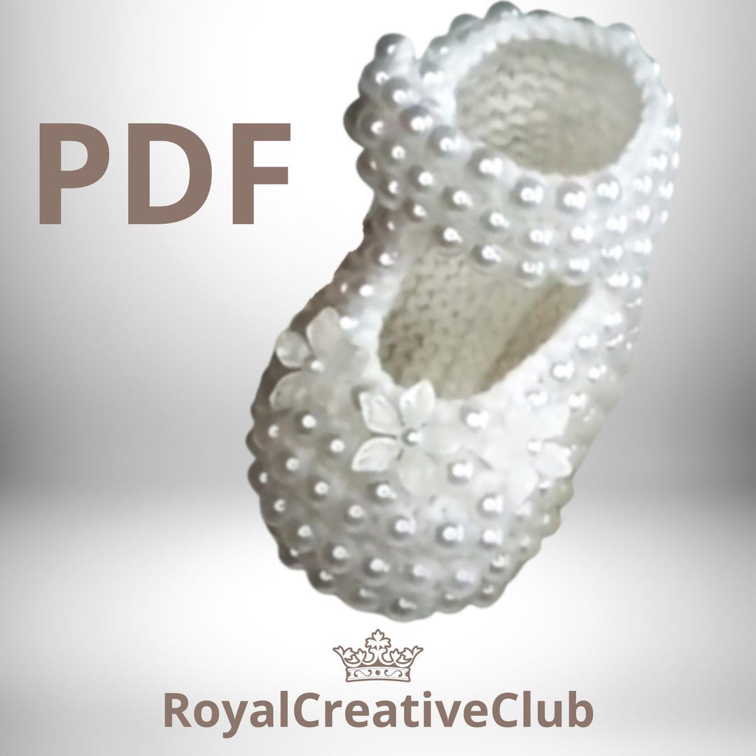 Knitted Baby Booties Pattern: Newborn Sneakers (PDF Pattern) - Etsy