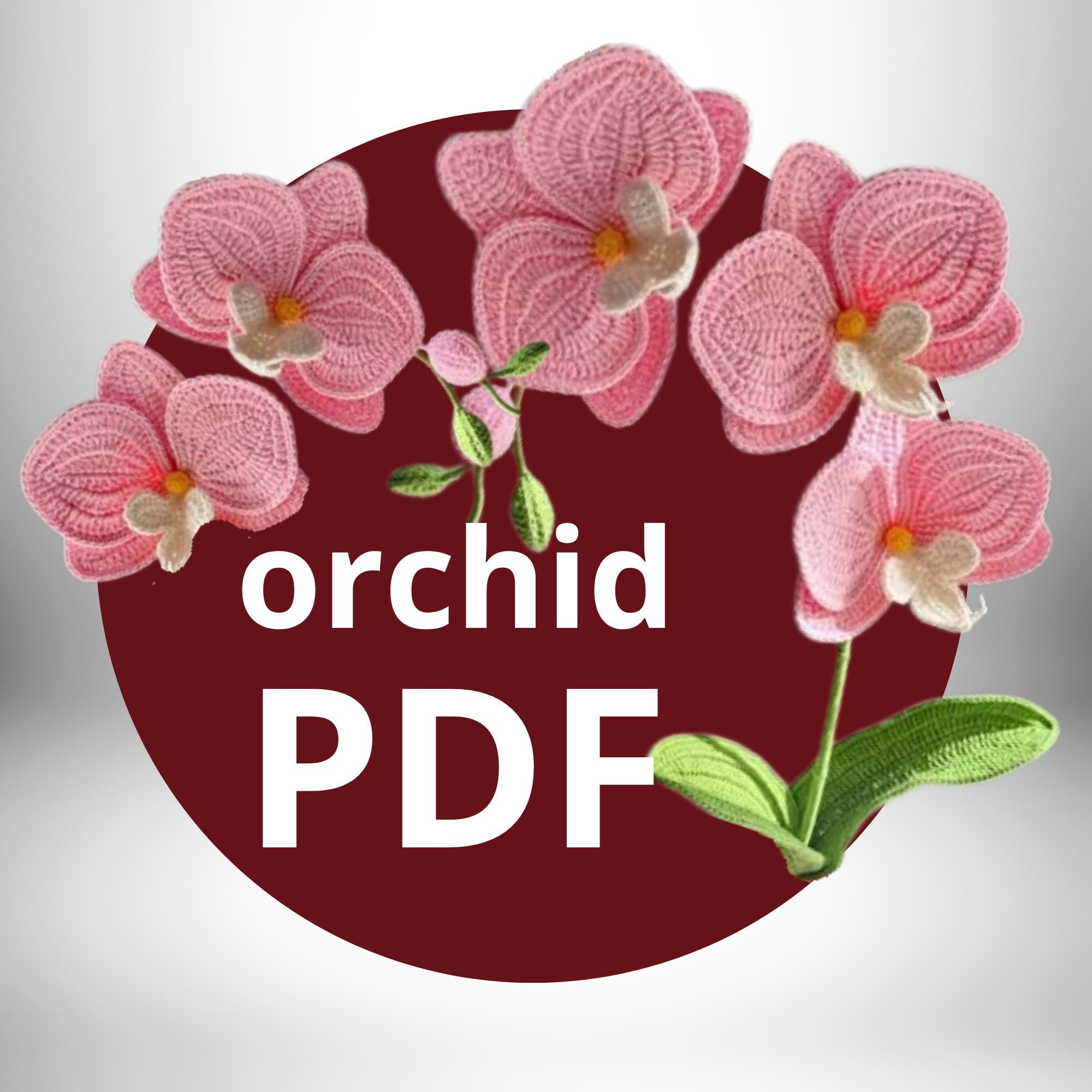 Orchid Crochet Pattern: Flower Bouquet Decor (PDF Pattern) - Etsy