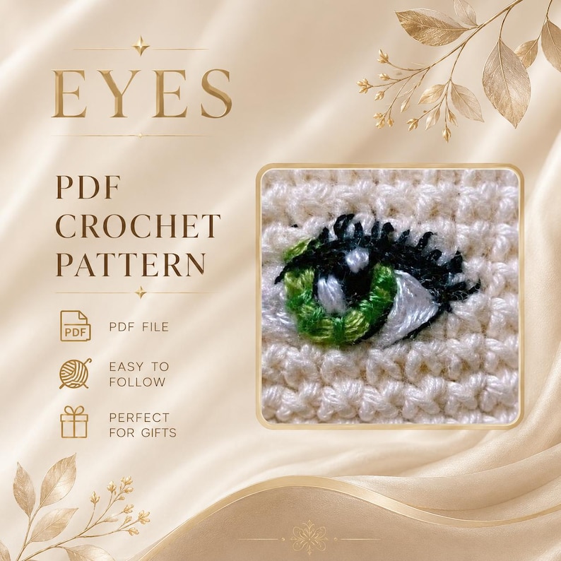 Amigurumi Crochet Eyes Pattern, Embroidered Doll Tutorial, Anime Kawaii ...