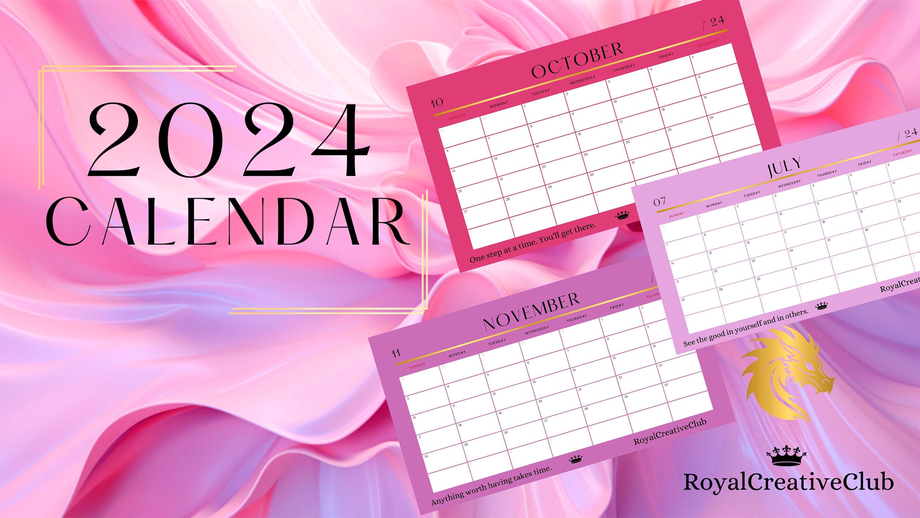 Printable Purple Minimalist Calendar 2024 Monthly Planner 2024 Calendar ...