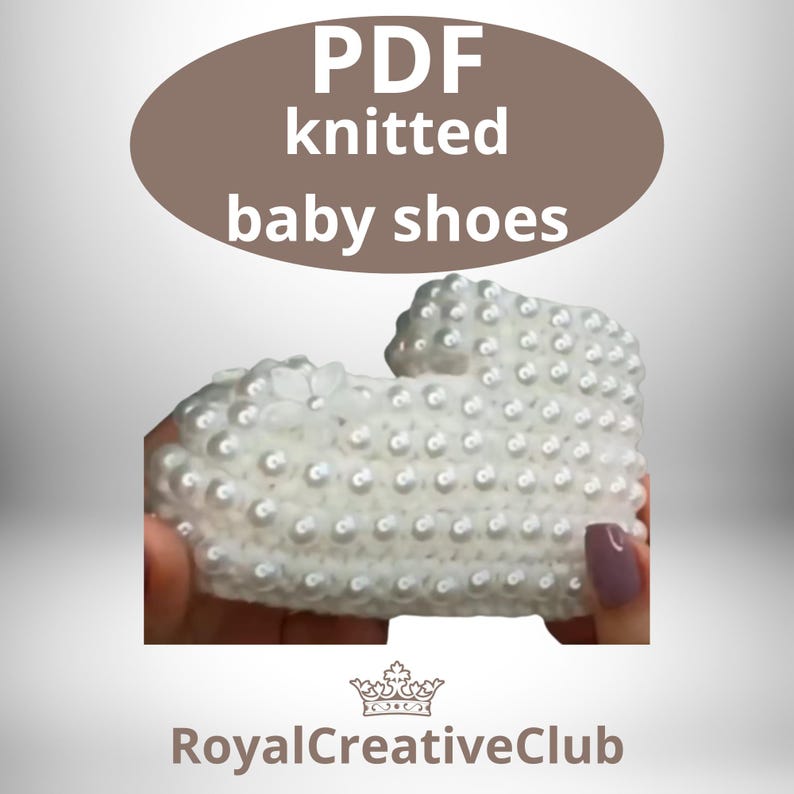 Knitted Baby Booties Pattern: Newborn Sneakers (PDF Pattern) - Etsy