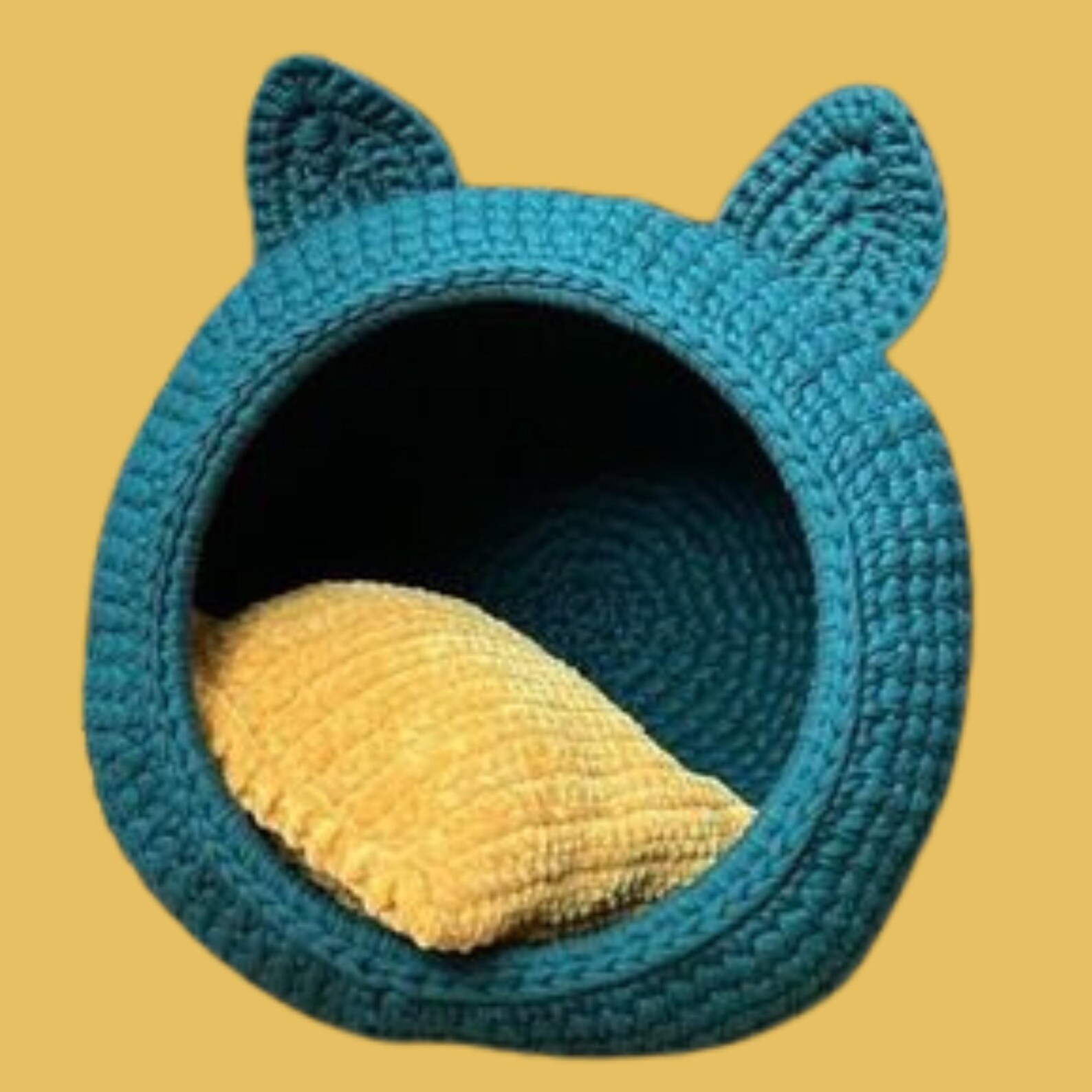 Crochet Cat House PDF Pattern: Eco-friendly Pet Bed DIY - Etsy