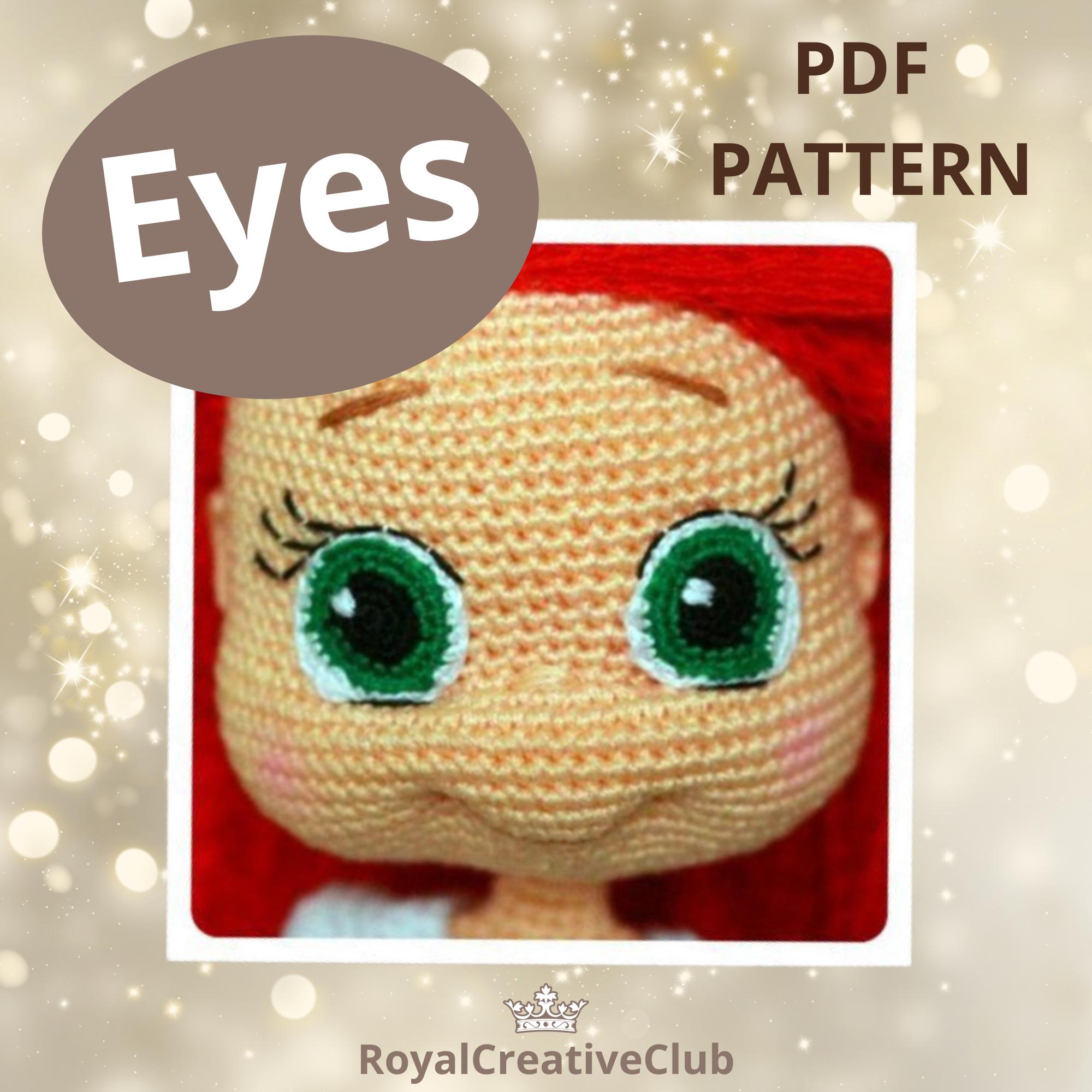 Crochet Eyes Pattern | Amigurumi Dolls, Toys, and Clothing (PDF Pattern ...