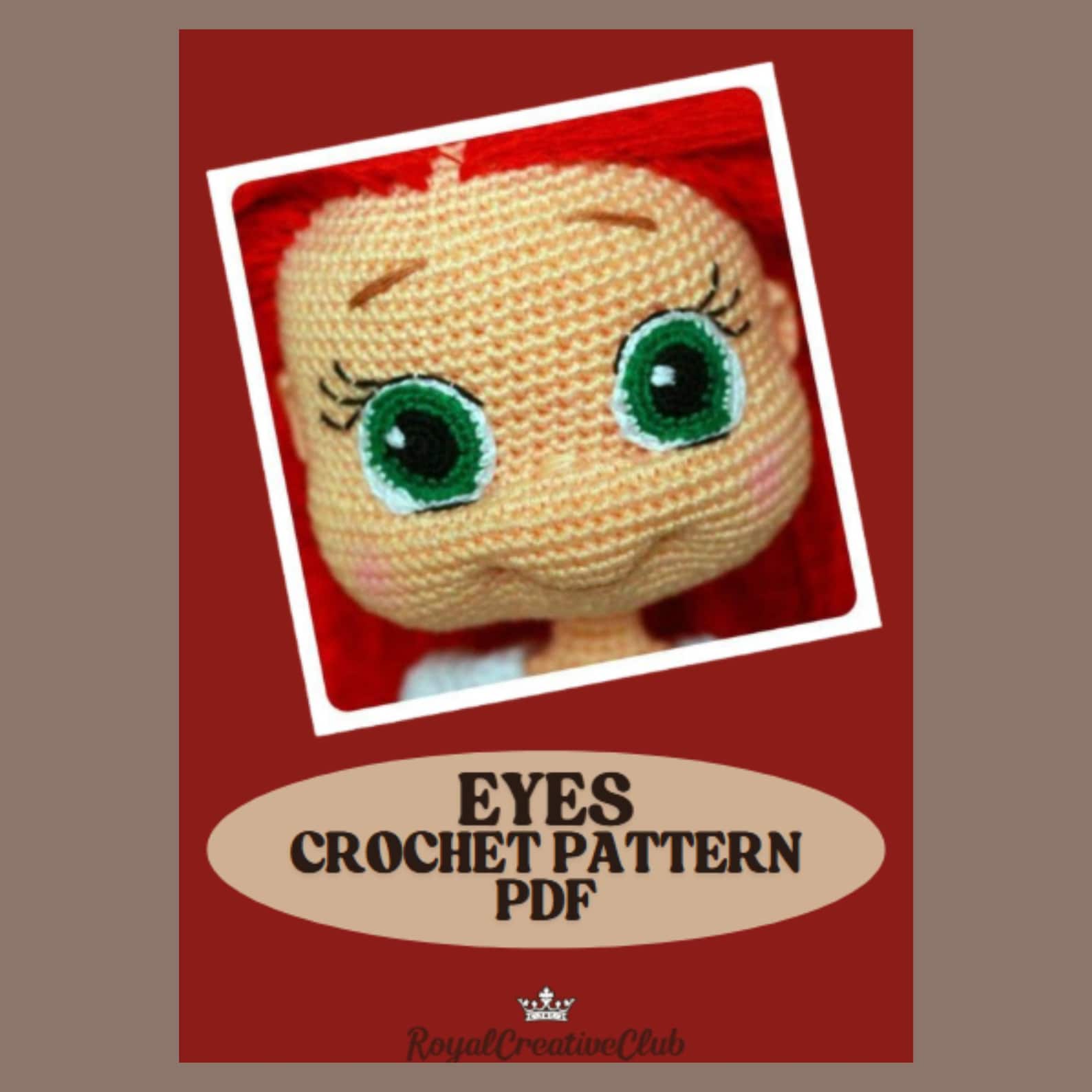 Crochet Eyes Pattern | Amigurumi Dolls, Toys, and Clothing (PDF Pattern ...