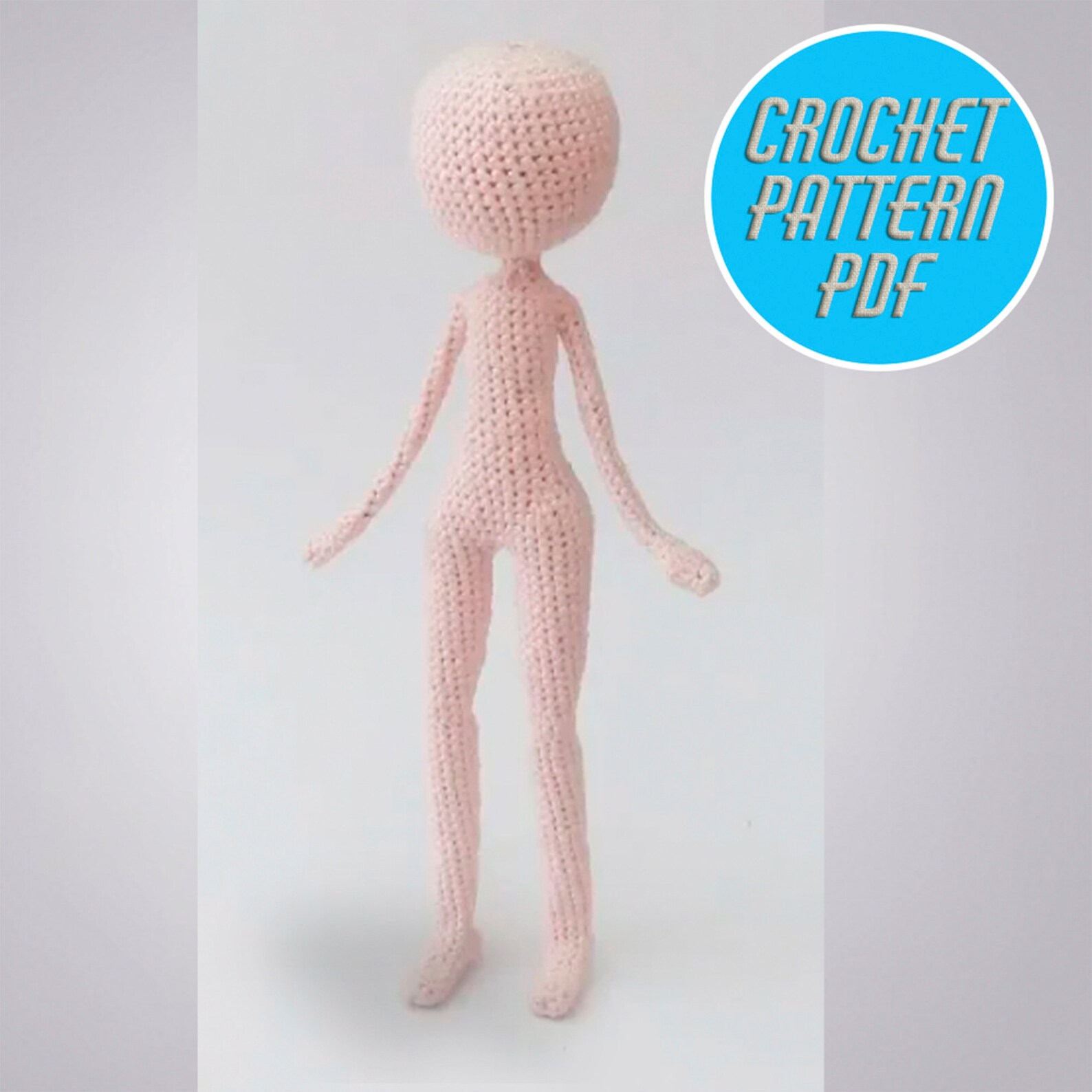 Amigurumi Doll Base, Crochet Pattern PDF, Crochet Doll Pattern ...