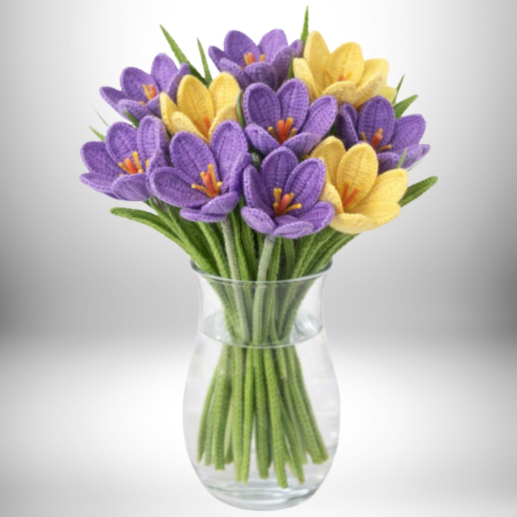 Crochet Crocus Flower Pattern: Photo Tutorial (PDF Download) - Etsy