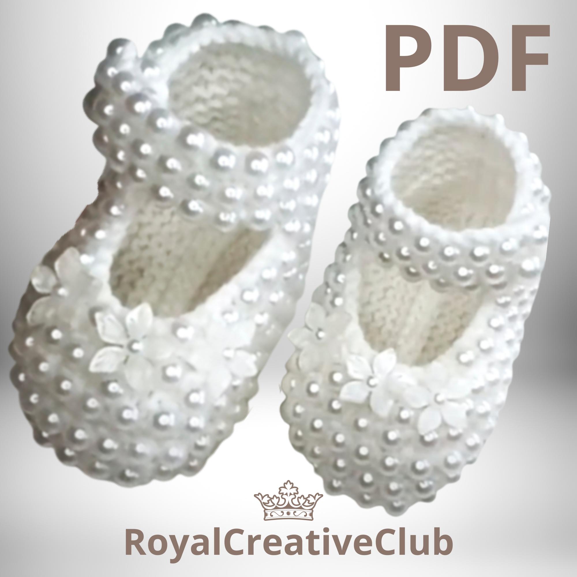 Knitted Baby Booties Pattern: Newborn Sneakers (PDF Pattern) - Etsy