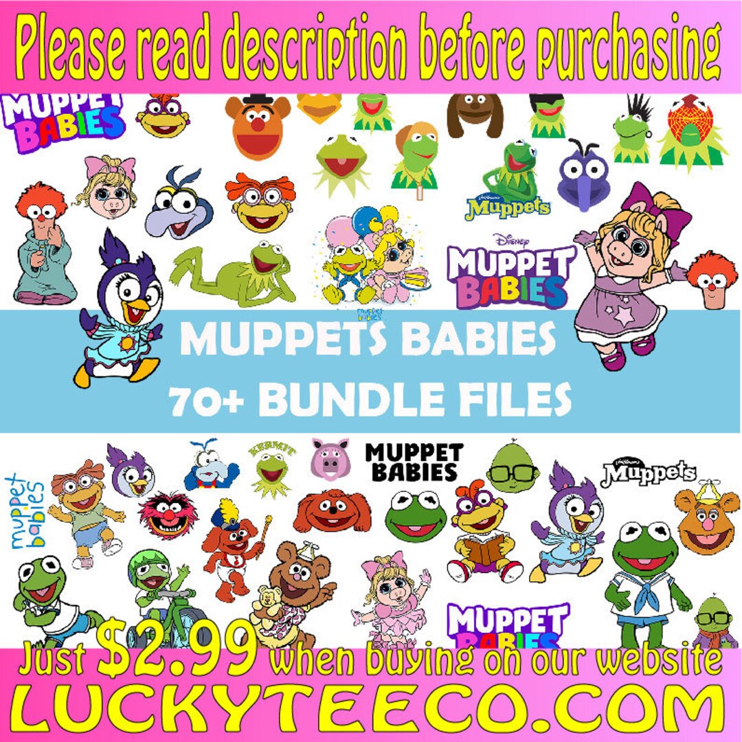 70 Muppets Svg Bundle, Muppets Babies SVG Cut Files for Cricut ...