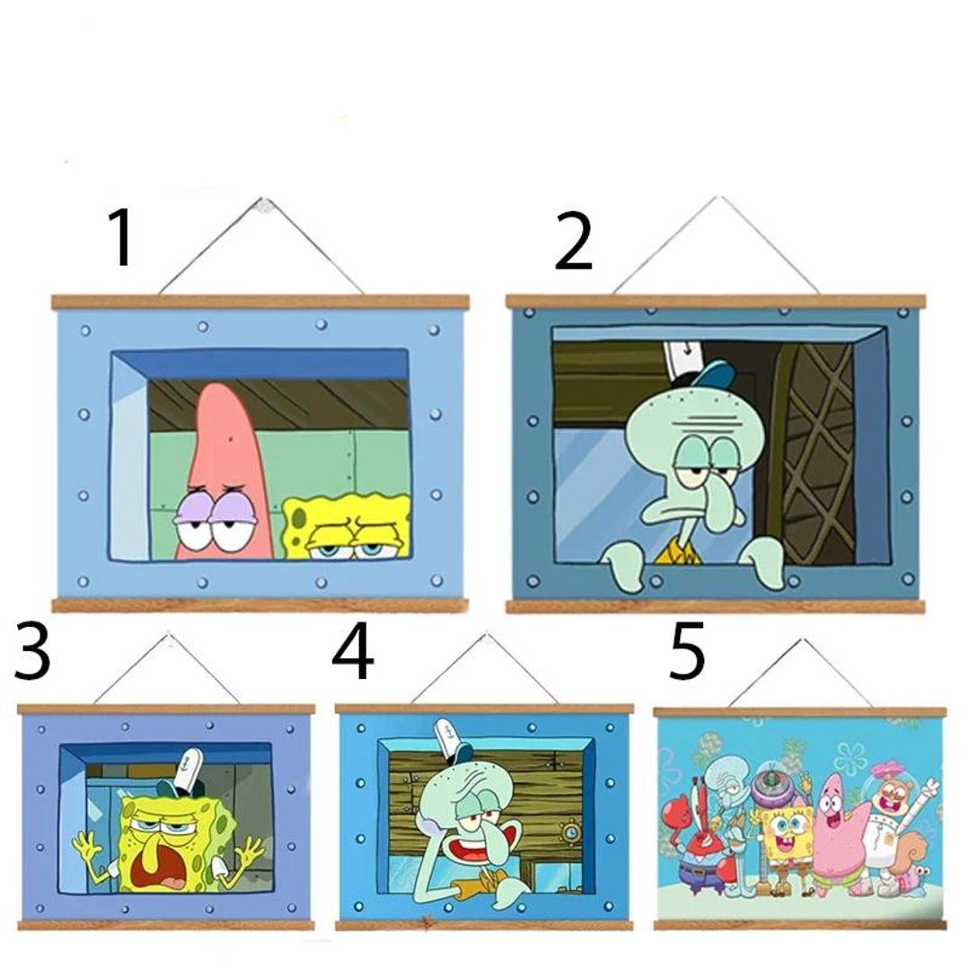 Squidward Window Poster - Etsy