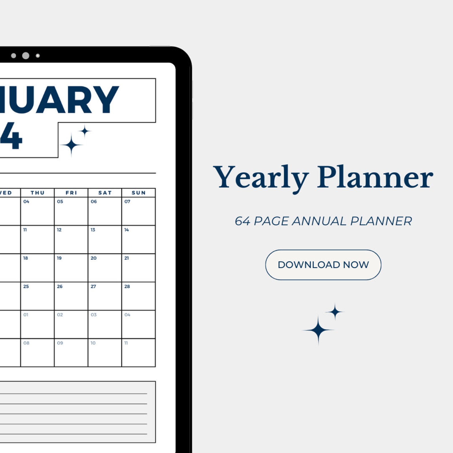 Yearly Planner, 2024 Yearly Planner, Minimalist Planner, Habit Tracker ...