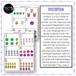April Kindergarten Spring Math Worksheet Preschool Math Assessment ...