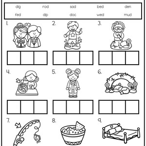 Phonics Orthographic Mapping MEGA BUNDLE: CVC Elkonin Boxes Printables ...