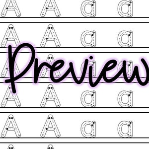 Alphabet Handwriting Printables for Preschool Alphabet Letter ...