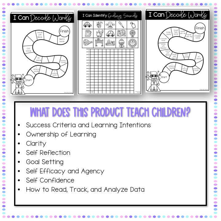 Kindergarten Student Goal Tracker Sheets, Kindergarten Homeschool ...