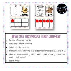 Ten Frame Number Posters 0-20: Rainbow Pastel Classroom Decor, Boho ...