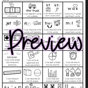 First Grade Assessment, Student Data Tracking Binder, 1st Grade Binder ...