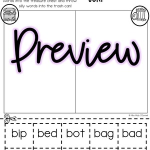CVC Decoding Words Worksheets, CVC Reading Activities, Kindergarten ...