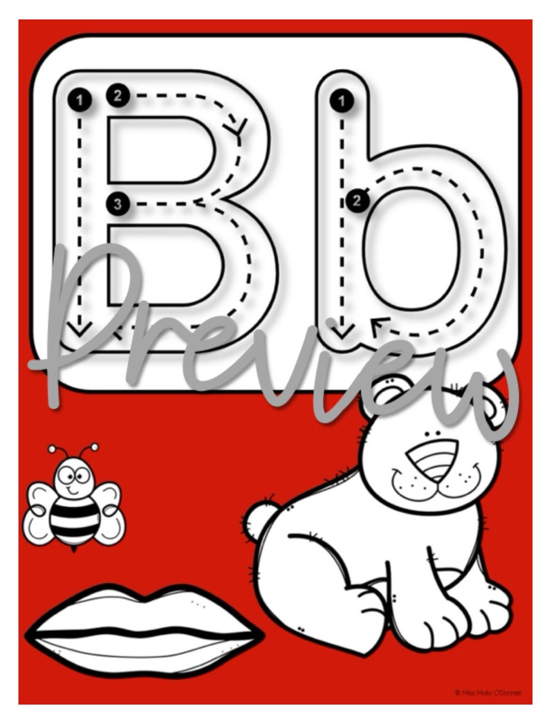 Black and Red Ladybug Classroom Decor, Kindergarten Alphabet Posters ...