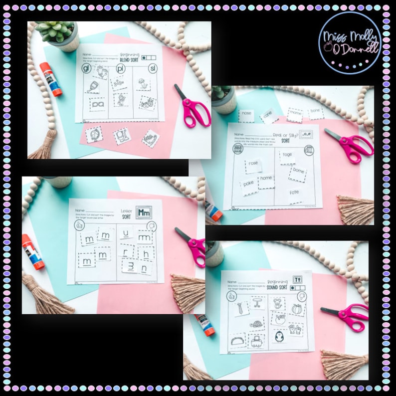 CVC Decoding Words Worksheets, CVC Reading Activities, Kindergarten ...