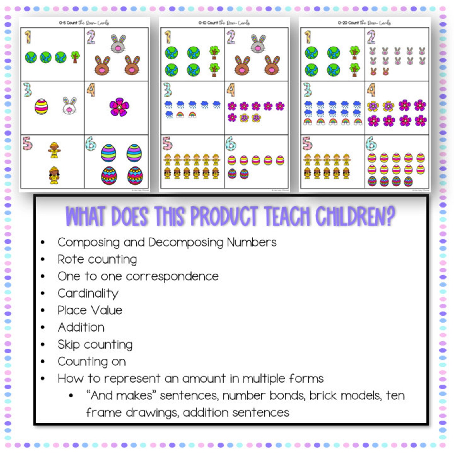 April Kindergarten Spring Math Worksheet Preschool Math Assessment ...