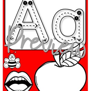 Black and Red Ladybug Classroom Decor, Kindergarten Alphabet Posters ...