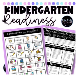 Kindergarten Readiness Checklist, Kindergarten Assessments, Ready for ...