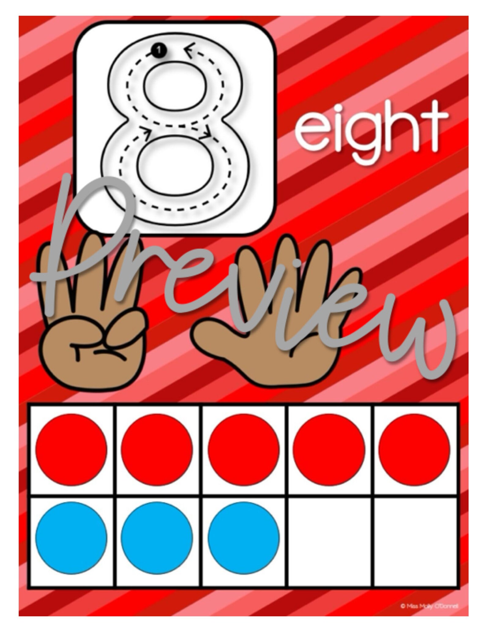 Ladybug Ten Frame Number Posters 0-20: Black and Red Classroom Decor ...