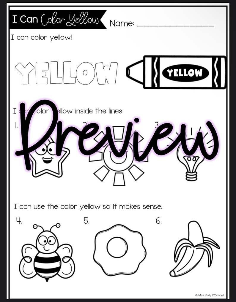 Color Word Worksheets for Homeschool, Preschool Coloring Pages ...