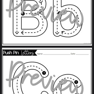 Preschool Fine Motor Worksheet, Kindergarten Push Pin Alphabet Tracing ...