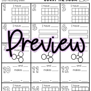 April Kindergarten Spring Math Worksheet Preschool Math Assessment ...