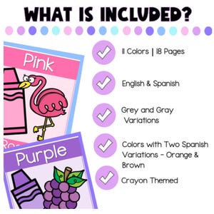 Crayon Color Posters for Homeschool Moms, Colors in Spanish, Classroom ...