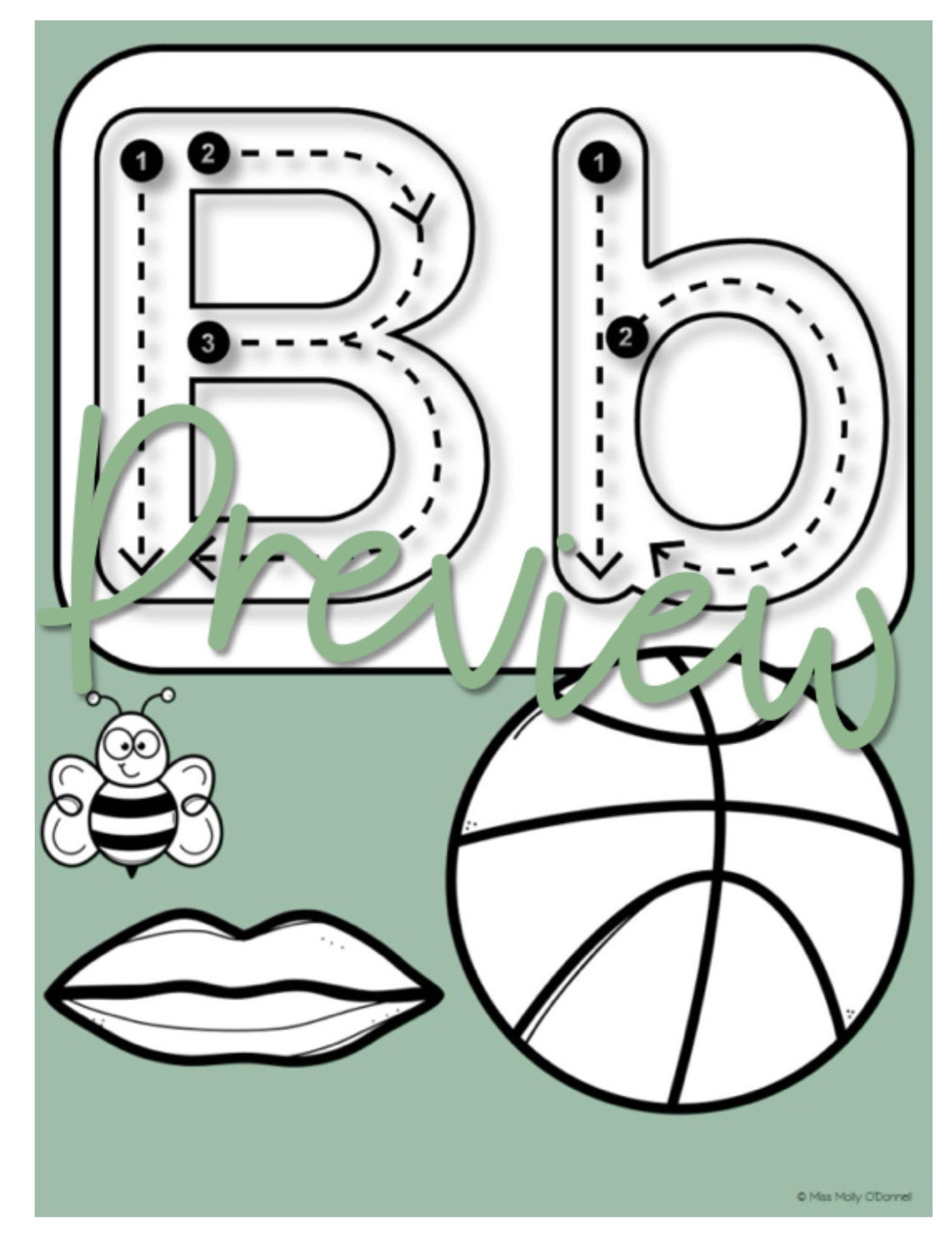Green Farmhouse Classroom Decor, Kindergarten Alphabet Posters ...