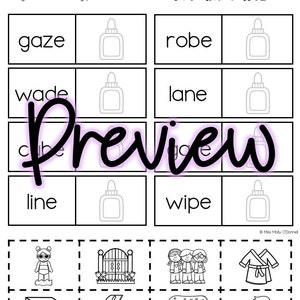 Phonics Silent E Reading Worksheet for Kindergarten Reading Printable ...