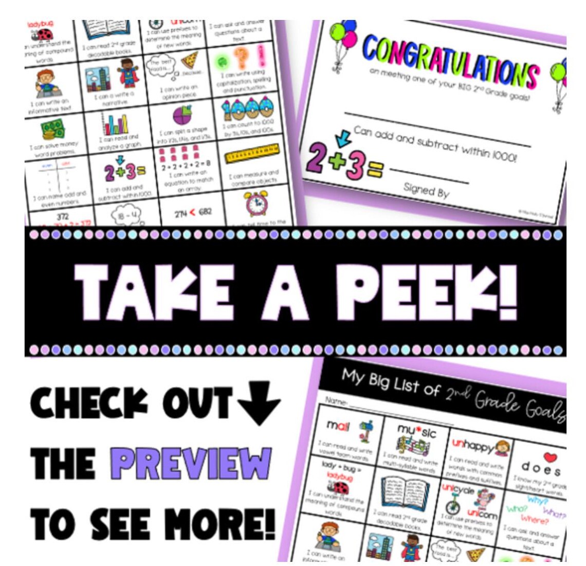 Second Grade Assessment, Data Tracking, Student Data Binder, Success ...